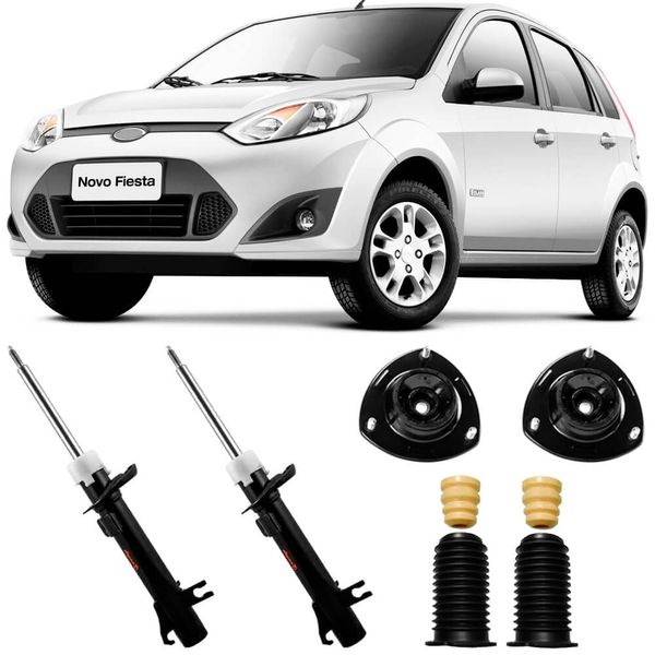 Kit Pastilha Freio Fiesta Hatch 2000-2009 Dianteira Teves
